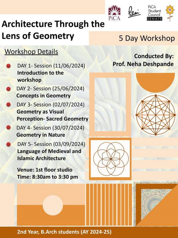 Workshop on “Architecture through Lens of Geometry 2024-25” | PiCA